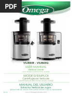 Victorio Food Strainer 200 210 Manual | PDF