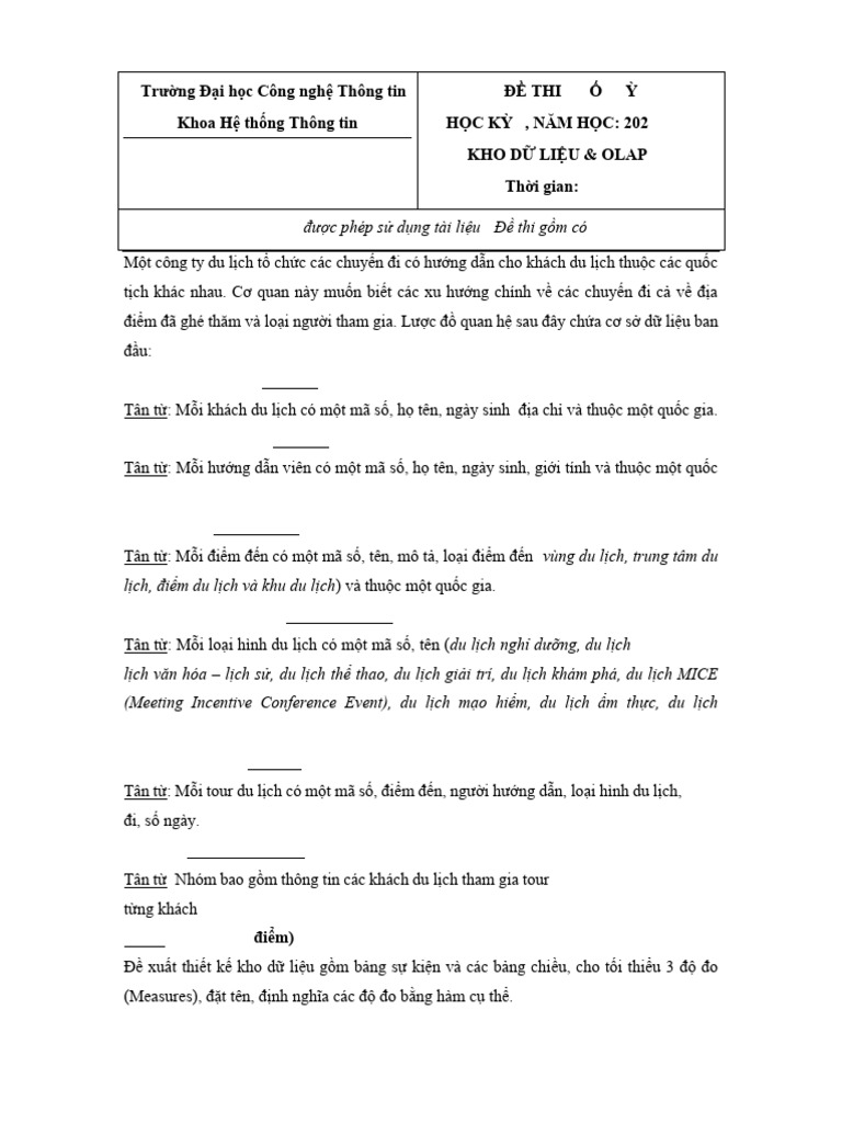 DeThiCK KhoDLOLAP HK2.2023 | PDF