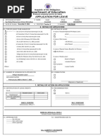 CS Form No. 6 Revised 2020 Application For Leave Fillable | PDF ...