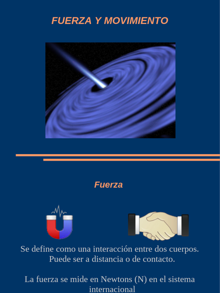 Fuerzas y Movimiento | PDF | Fuerza | Las leyes del movimiento de Newton