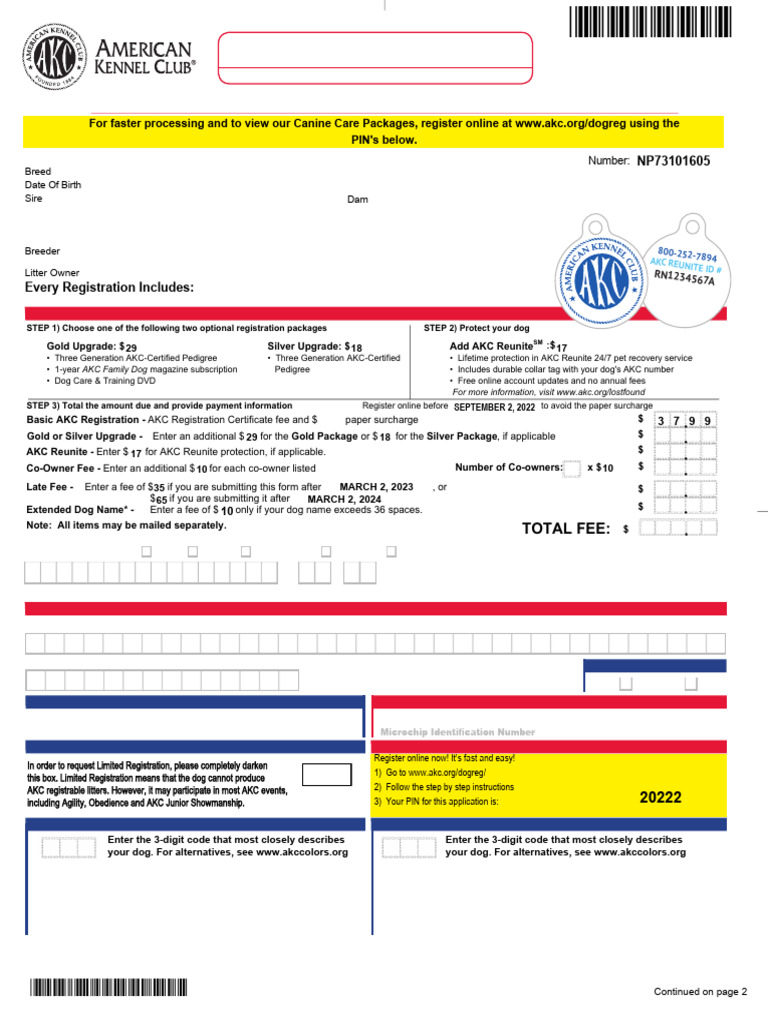 Female_NP73101605 | PDF | American Kennel Club | Dogs
