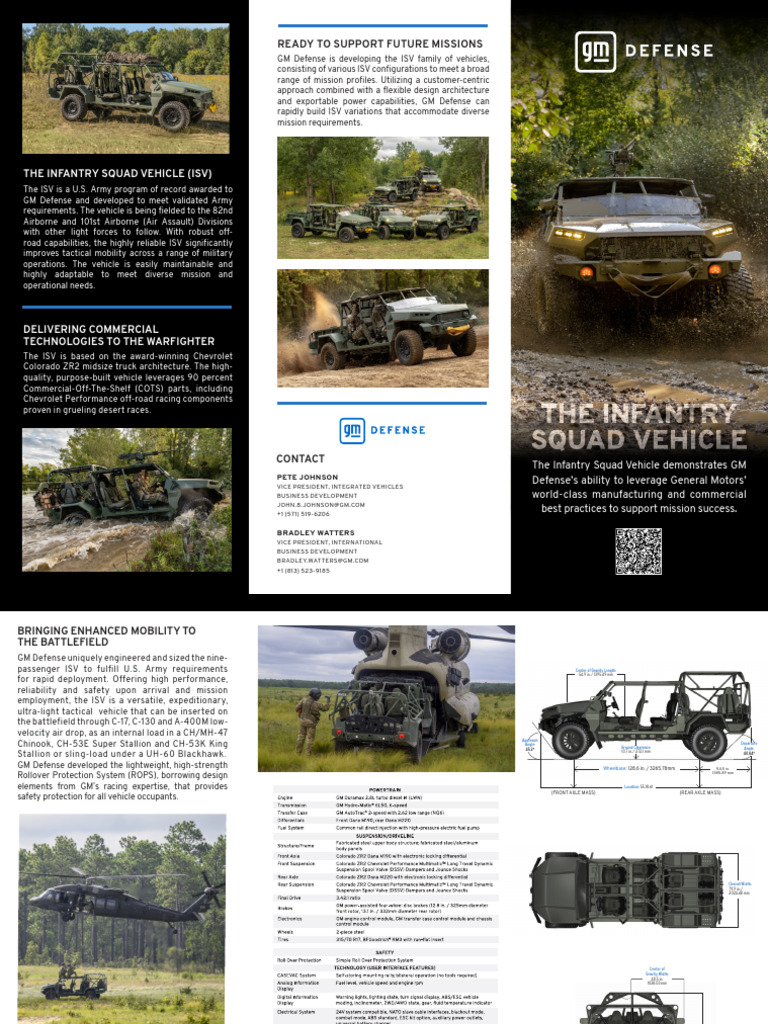 ISV Trifold EN | PDF | United States Army | Land Vehicles