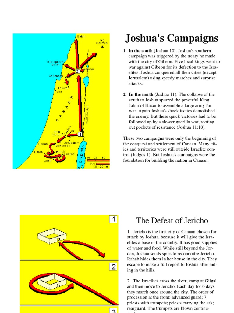 Joshua Maps | Download Free PDF | Joshua | Hebrew Bible