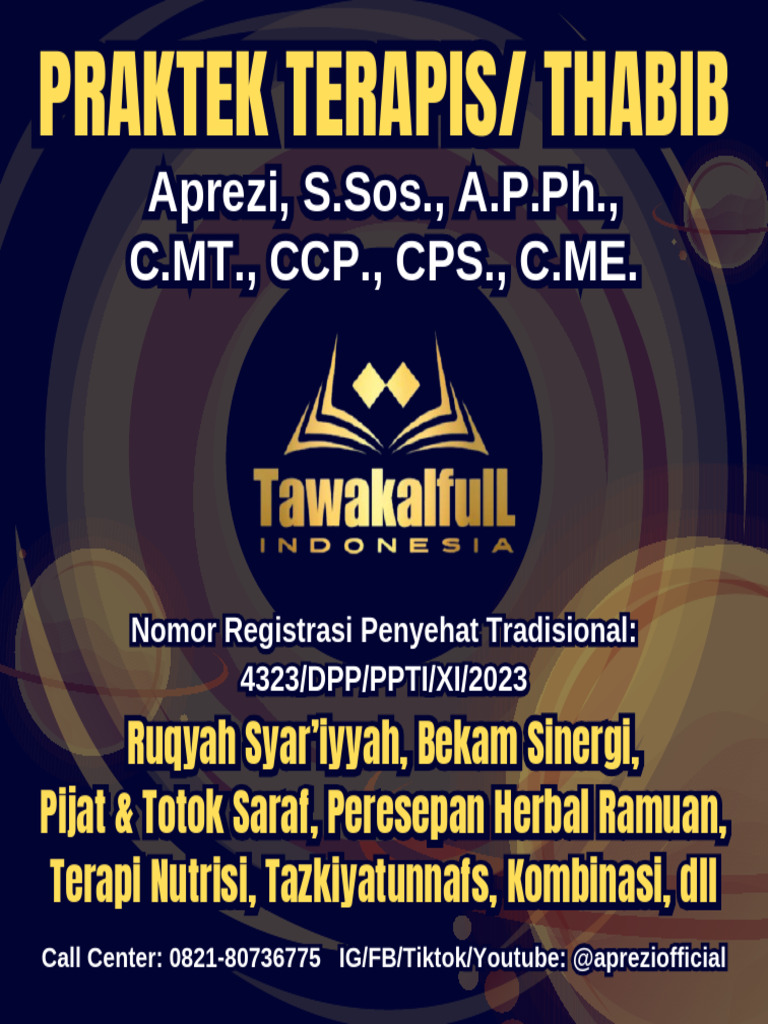 Cetak Banner T 60cm X 60cm Praktek Terapis | PDF