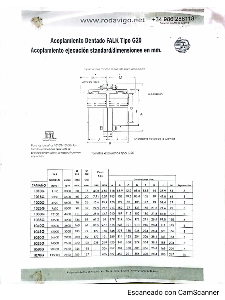 Acople Falk G20-1045 | PDF