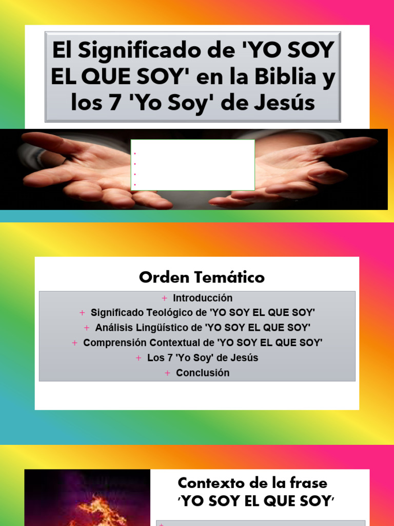 los 7 YO soy de JESÚS | PDF | Jesús | Dios
