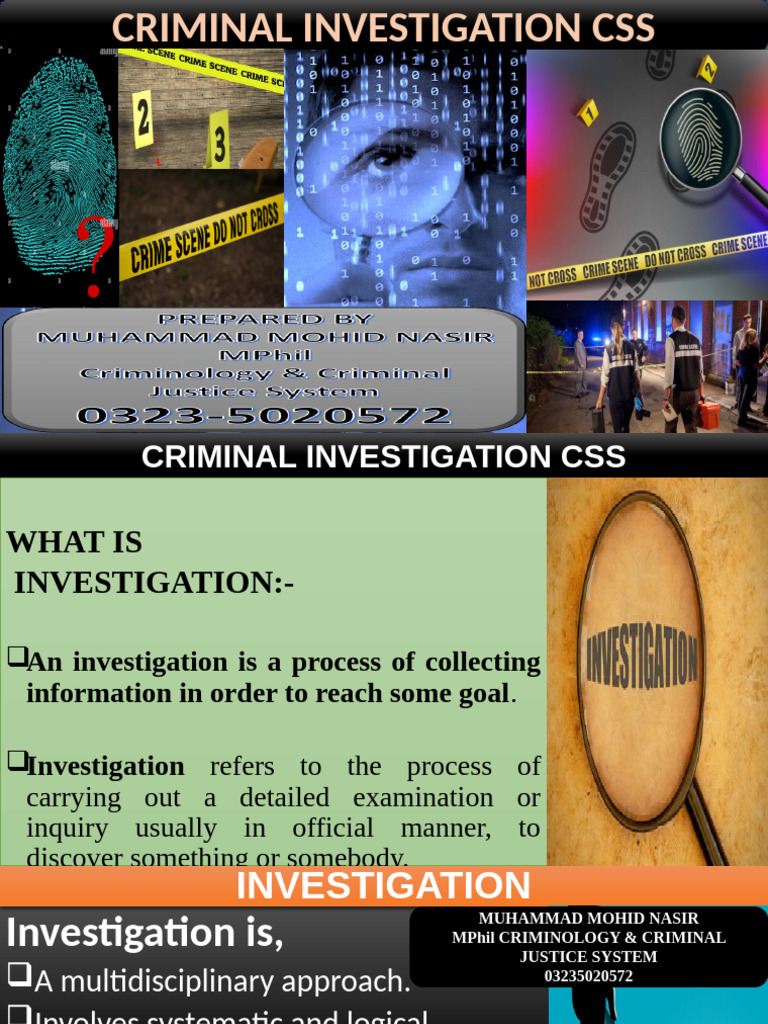 2. Criminal Investigation | PDF | Forensic Science | Crimes