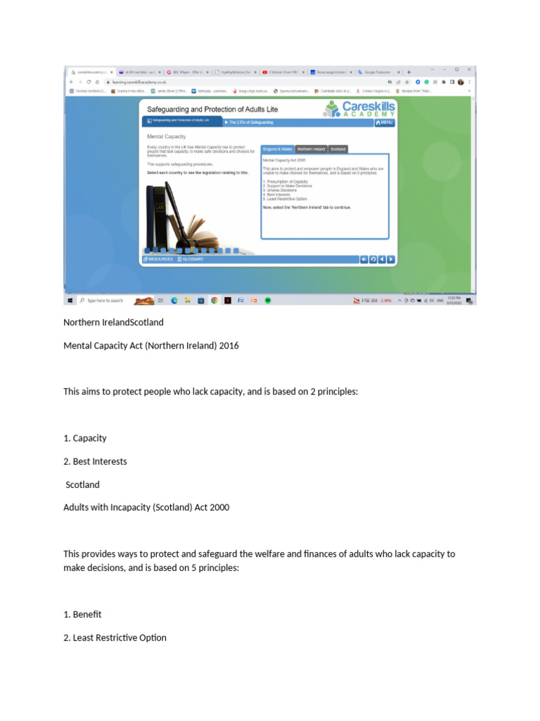 Saveguard and Protection Adults Vulnerable | PDF | Self Esteem | Hygiene