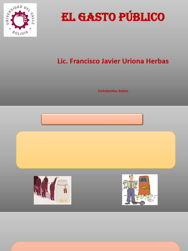 El Gasto Público | PDF | Gastos gubernamentales | Presupuesto
