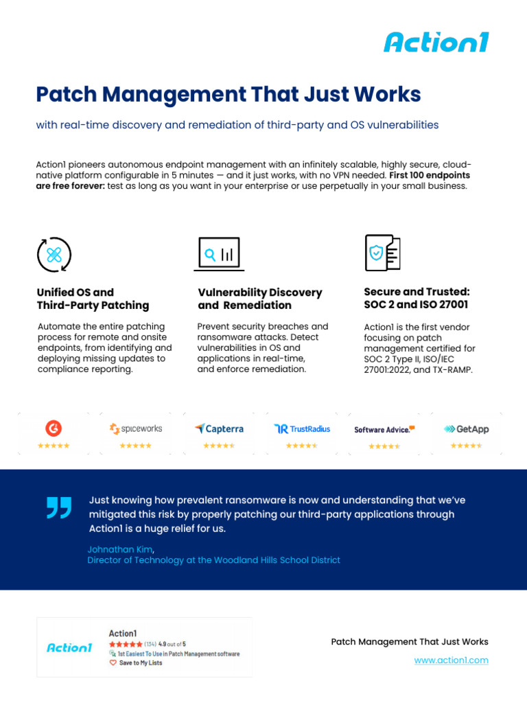 Action1-Datasheet | PDF | Vulnerability (Computing) | Computer Security
