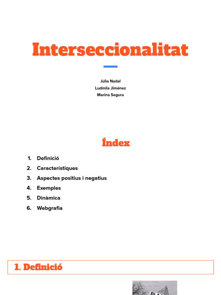 Interseccionalitat - DISSENY | PDF