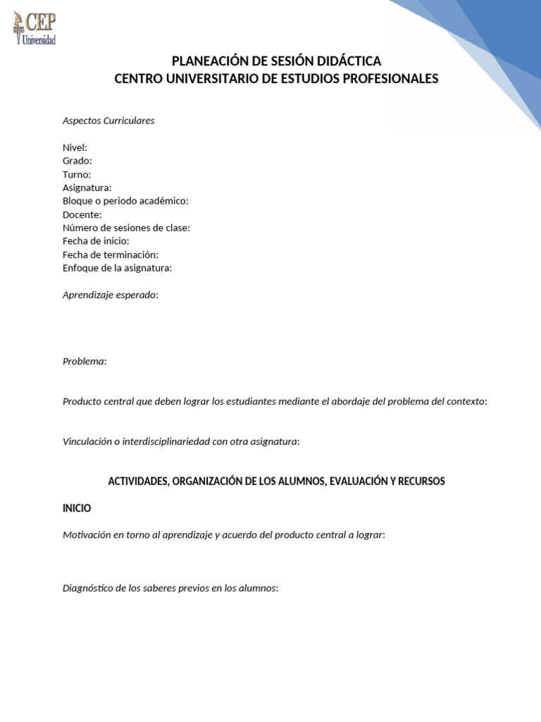 Formato-Planeacion-Didactica_CEP | PDF