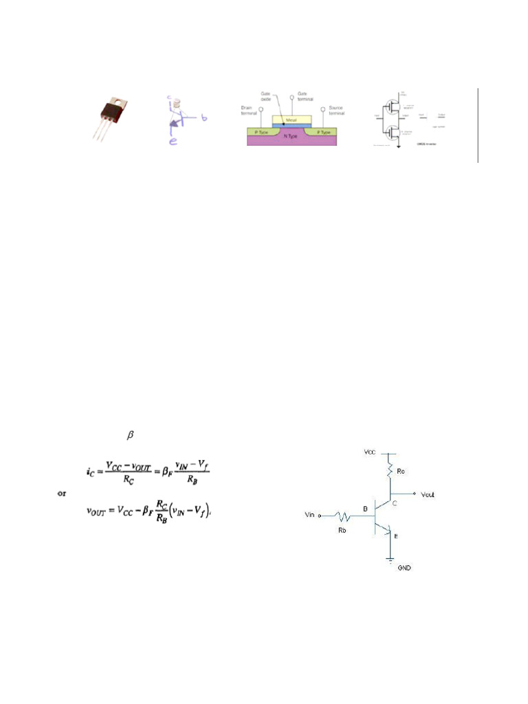 transistor-inverter-form | PDF | Amplifier | Bipolar Junction Transistor