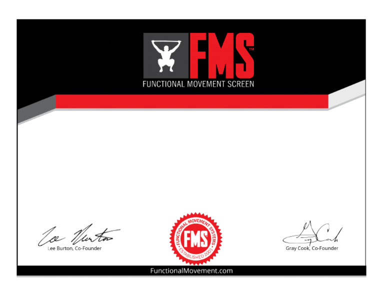 FMS_Certification_Certificate | PDF