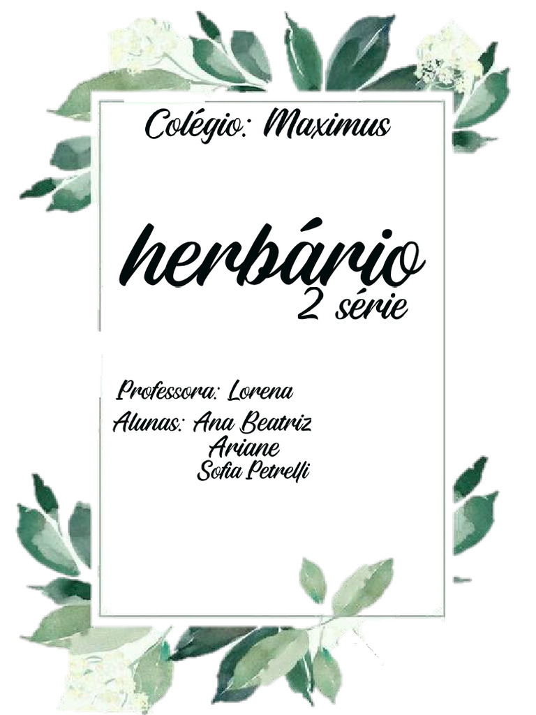 Capa Do Herbario | PDF