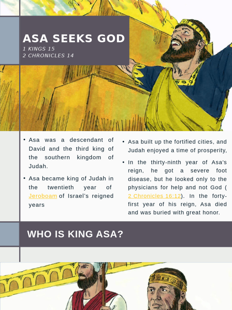 ASA SEEKS GOD | PDF | Books Of Kings | Religious Belief And Doctrine