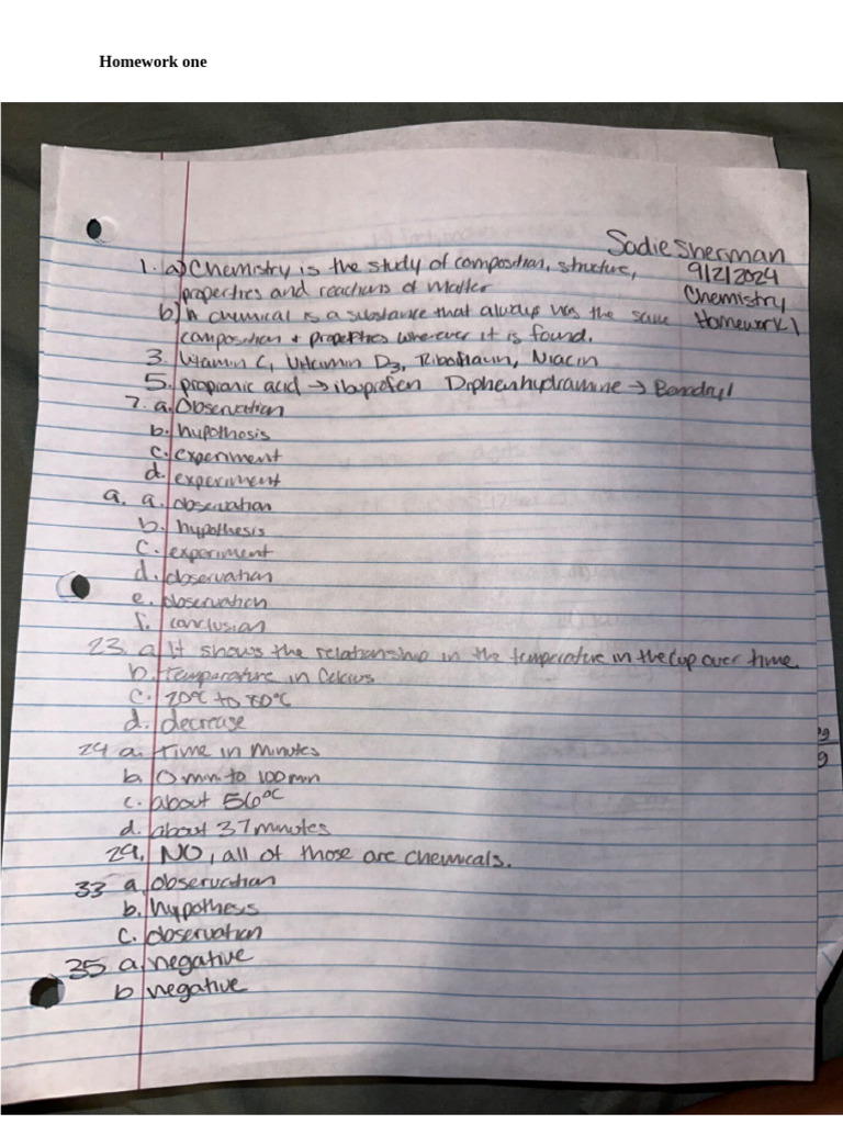 Homework Assignments Overview Pdf