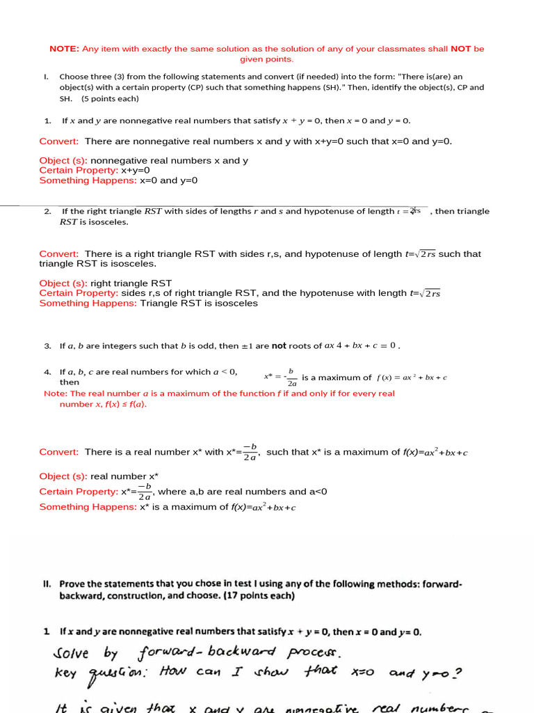 Logic Proof Analysis and Conversion Tasks | PDF | Mathematical Concepts ...