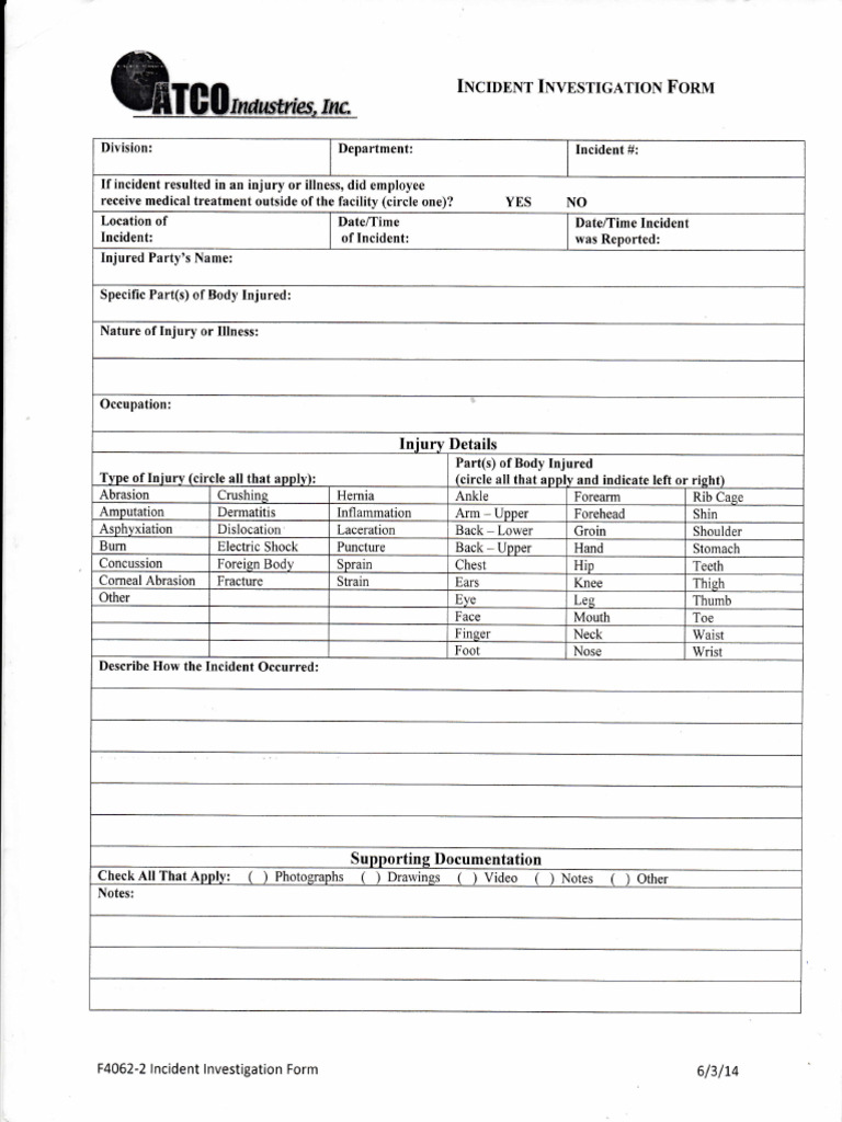 Incident report | PDF