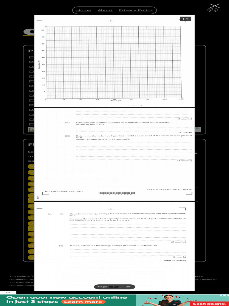 CSEC Chemistry CXC Prep 2 | PDF | Chemistry | Organic Chemistry