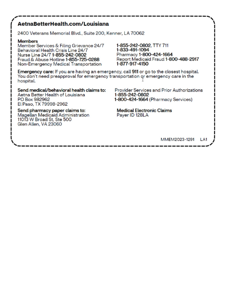 Aetna Back PDF | PDF