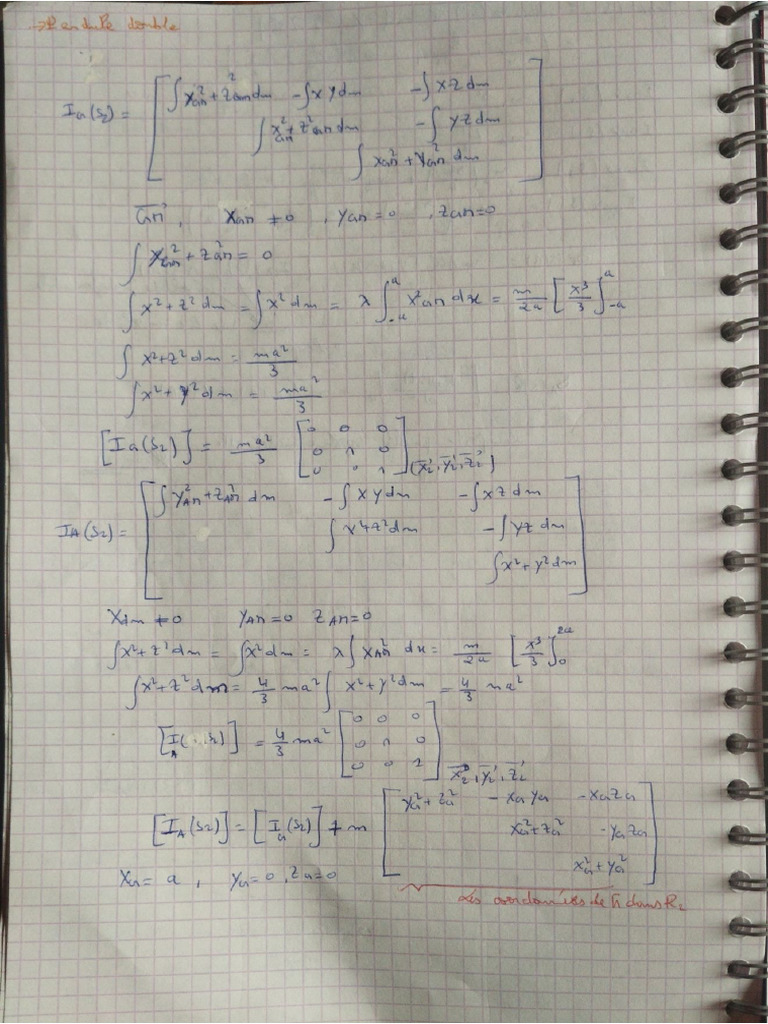 Torseur Cinétique - Dynamique Correc App+ TD | PDF