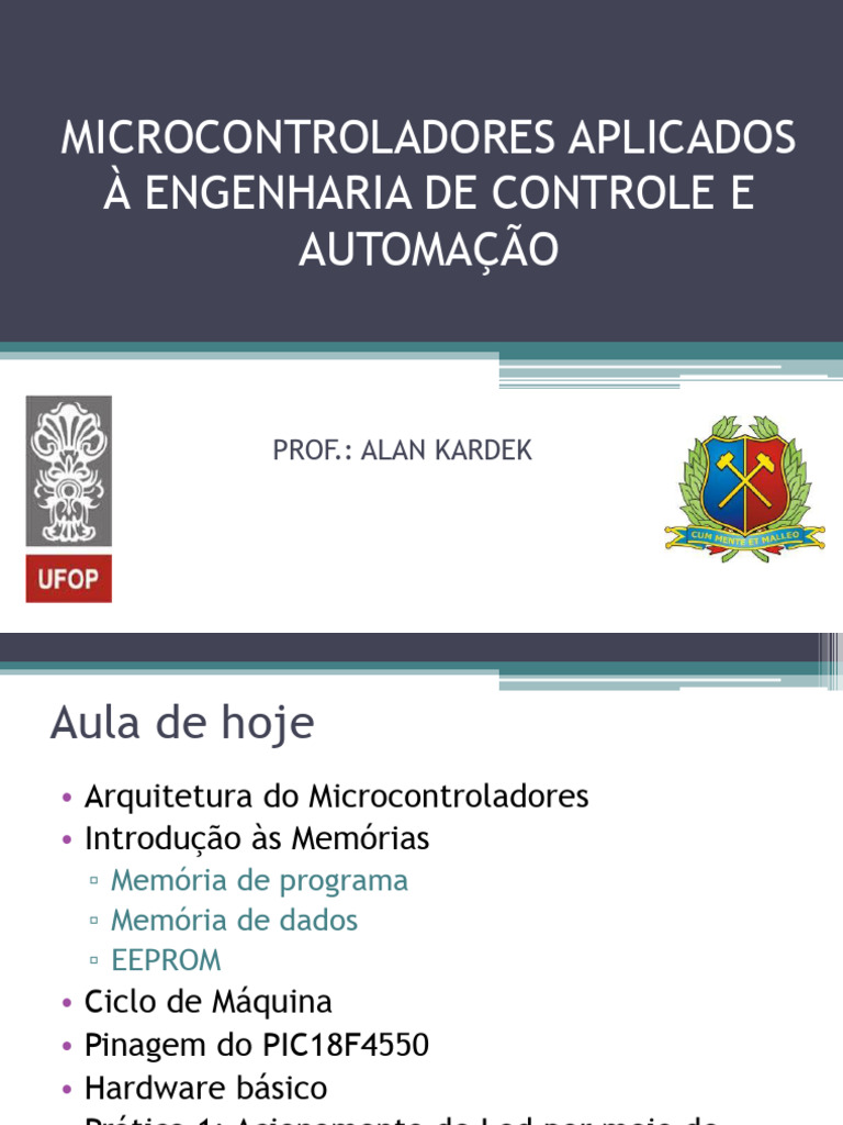 Aula 2 - Arquitetura Pinagem Prog1 | PDF | Unidade central de ...