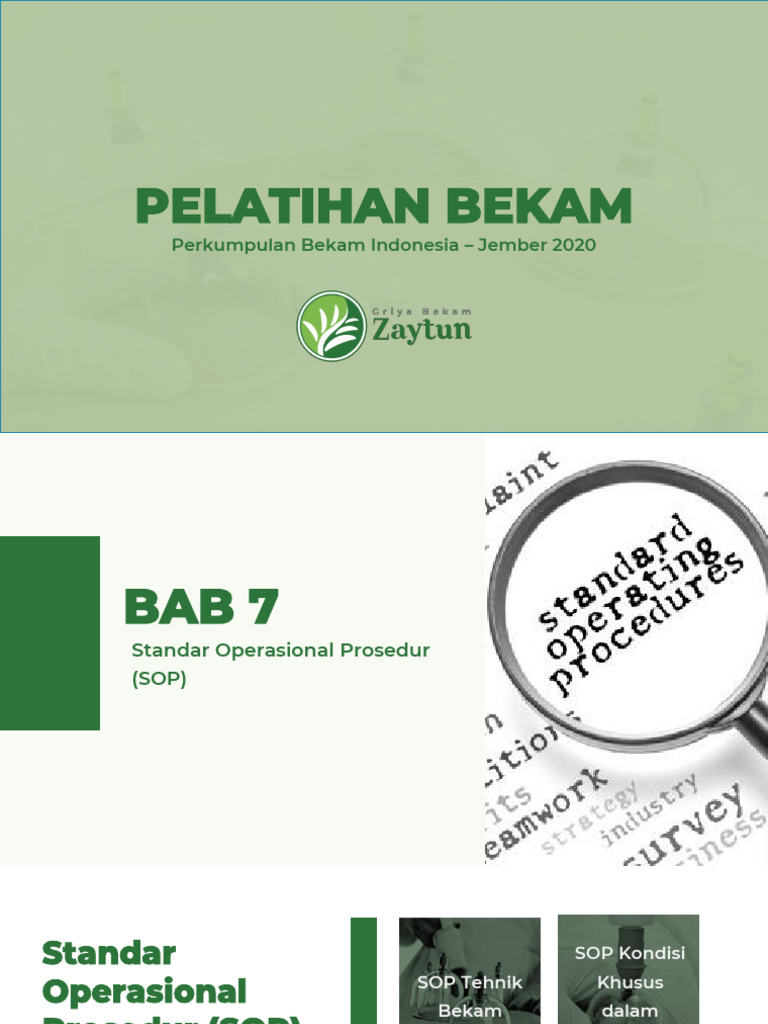 Bab 7 - Standar Operasional Prosedur (SOP) | PDF