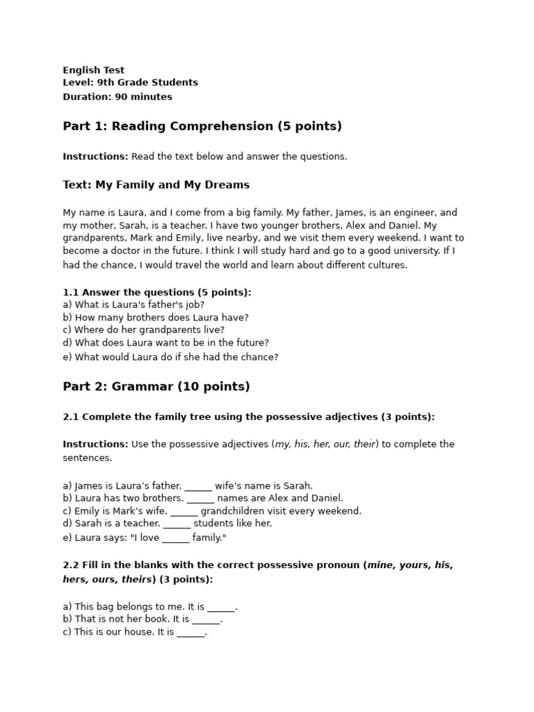 9th Grade Students Pdf