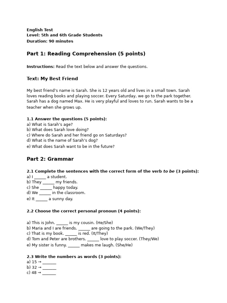 5th and 6th Grades Students | PDF