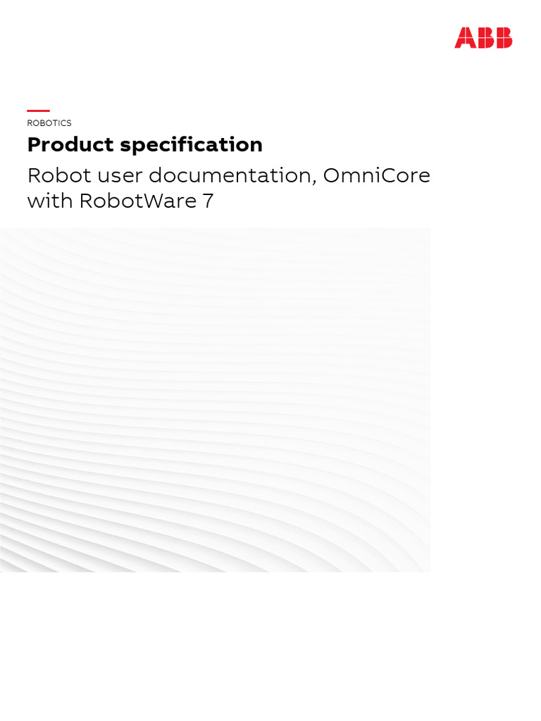 Robotware 7 + Omnicore User Documentation | PDF | Documentation ...