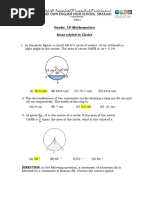 Practice Worksheet (Arc Length and Sector Area) | PDF