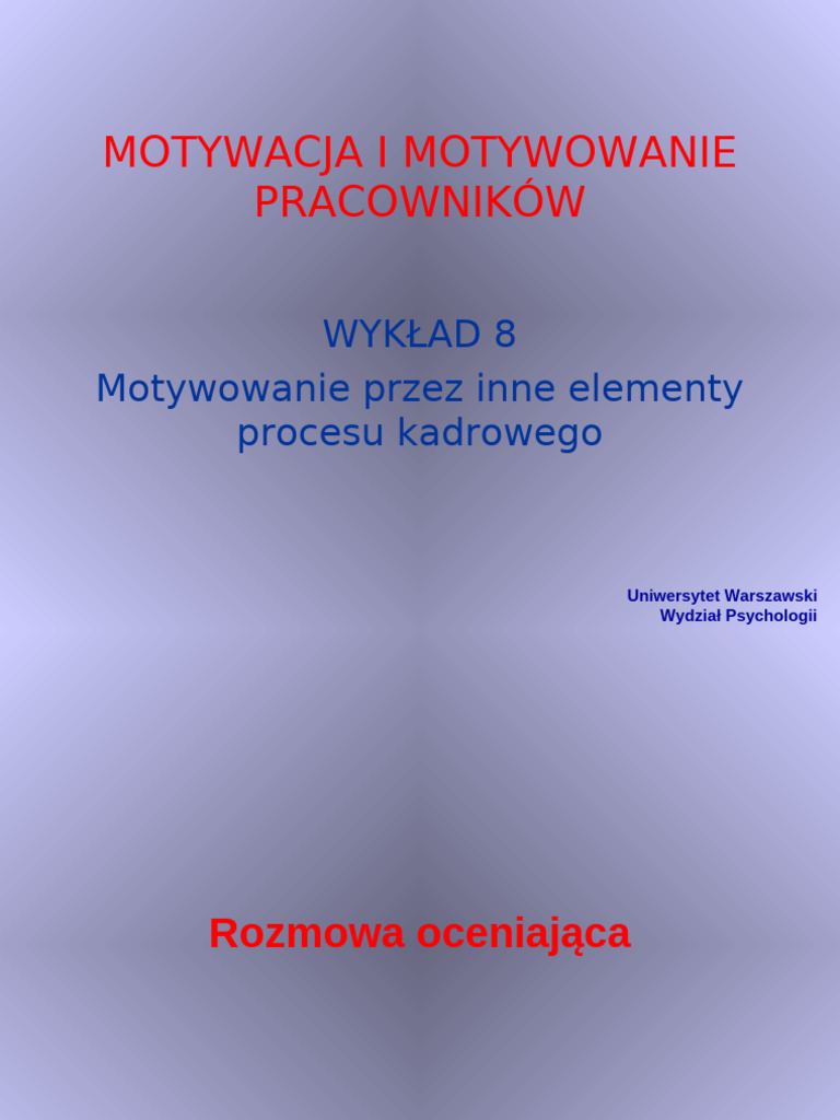 Wyklad 8 | PDF