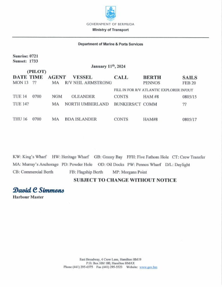 Weekly Shipping January 11 2025 Pdf