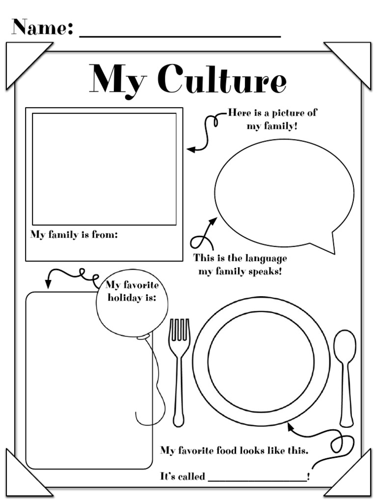 My Culture: Family, Food, and Traditions | PDF