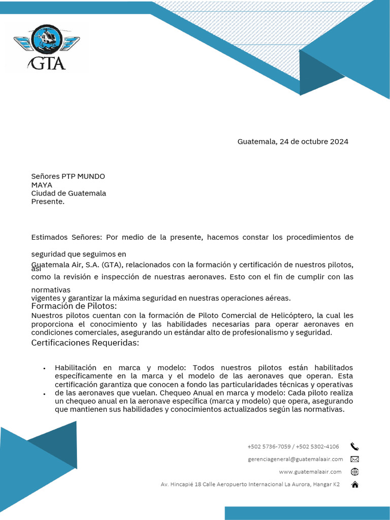 Carta Récord de Seguridad GTA 2024.Pdf_20241024_104339_0000 | PDF ...