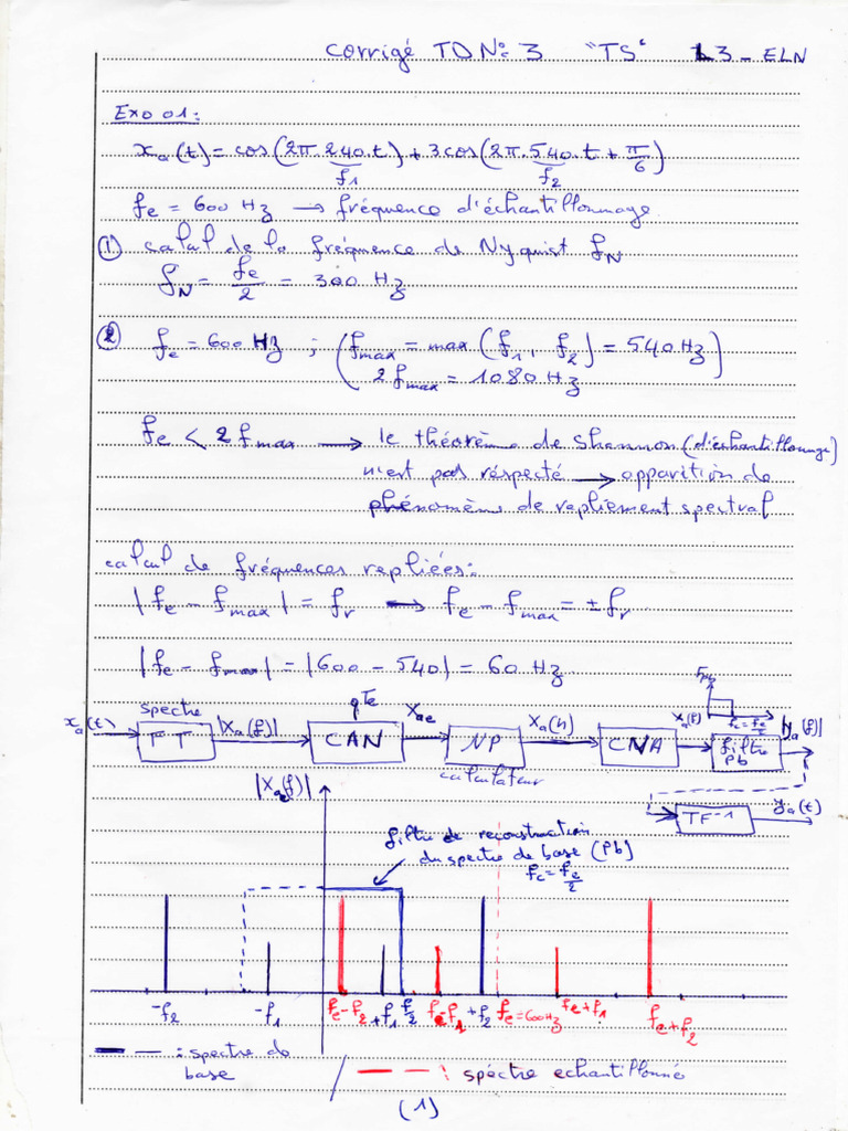 Corrigé TD3 Ts | PDF