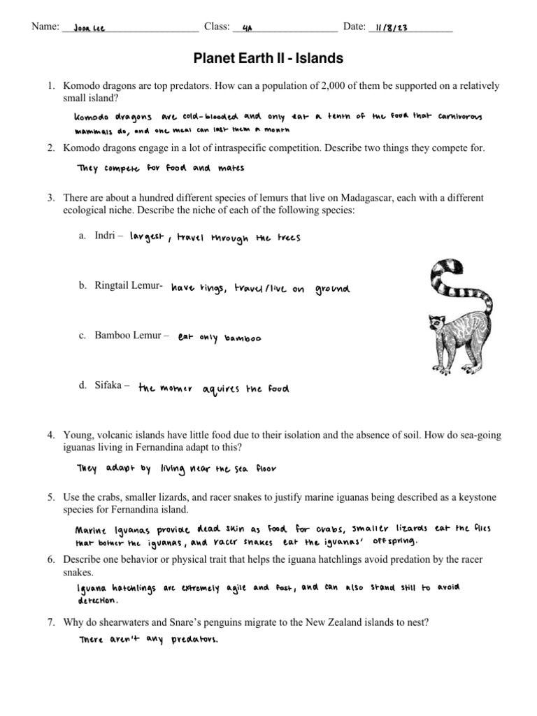 Planet Earth II Notes | PDF