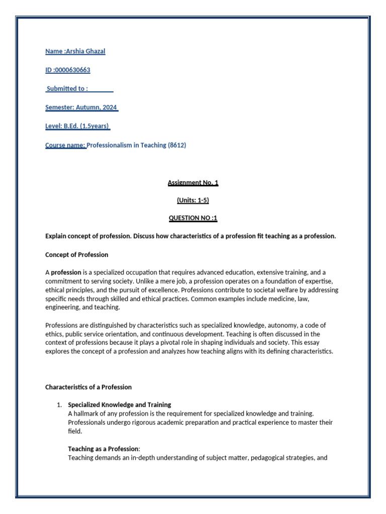 8612 | PDF | Reflective Practice | Teachers
