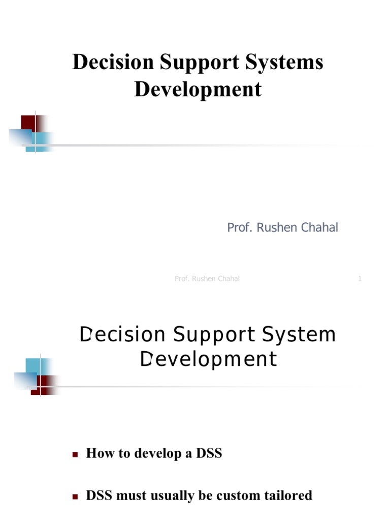 Decision Support Systems Development | PDF | Software Prototyping ...