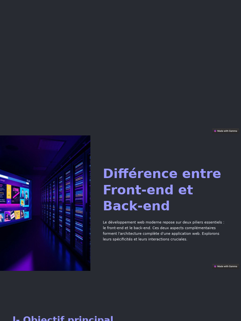 Difference Entre Front End Et Back End | PDF | Informatique | Internet