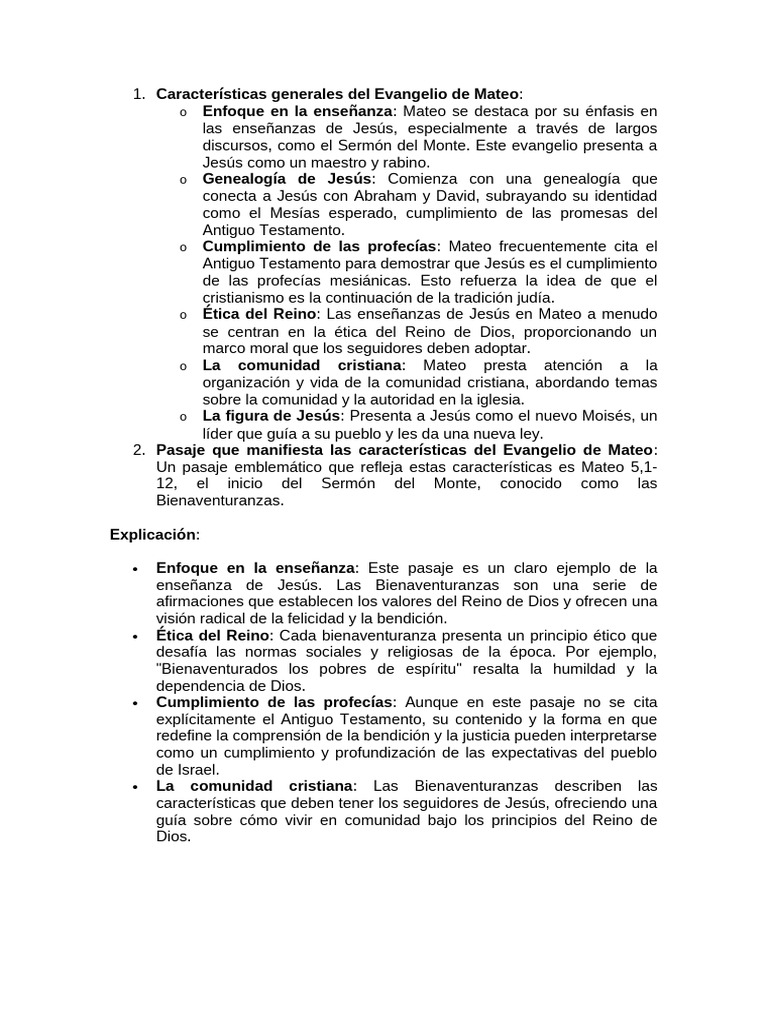 CHERYLL ARAPA PALMA - SEM5 - INT | PDF | Evangelio de Mateo | Jesús