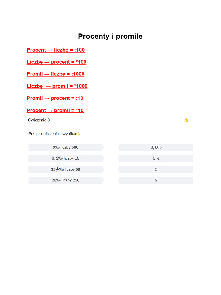 Procenty I Promile | PDF