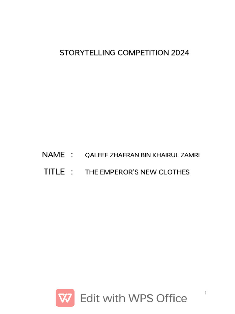 The Emperer's New Clothes Text | PDF