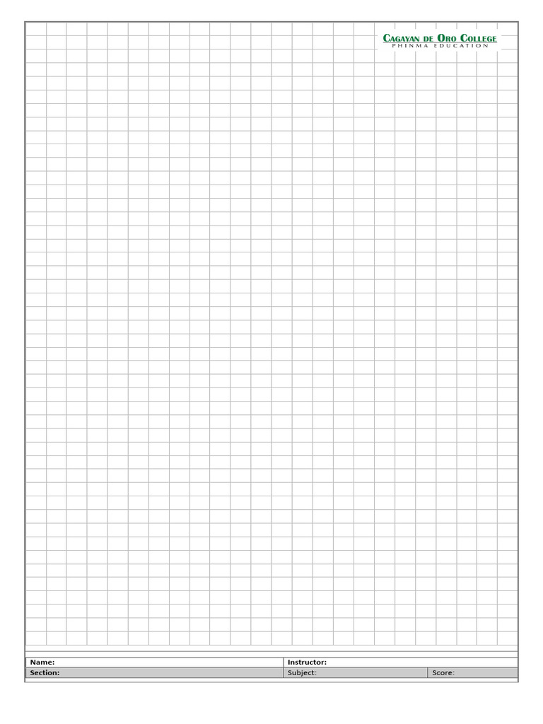 Name: Instructor: Section:: Subject: Score | PDF