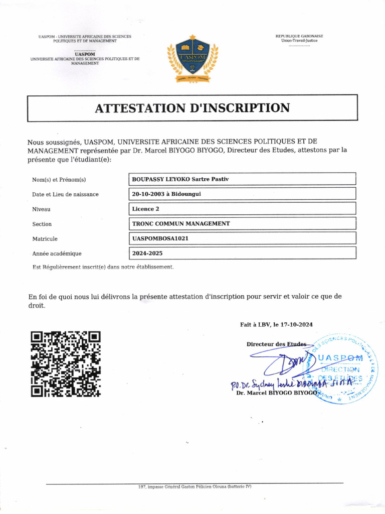 Attestation | PDF