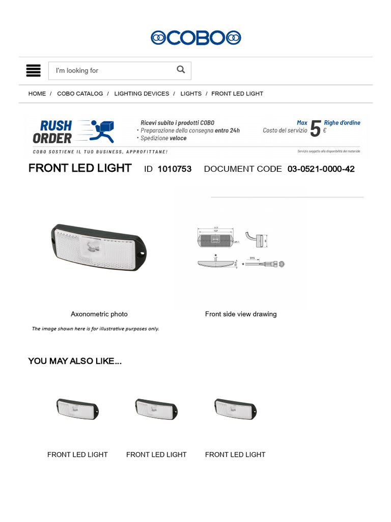 Front Led Light - 1010753 | PDF