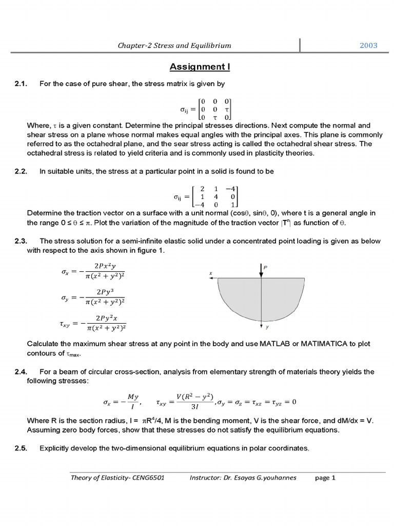 Chapter 2 Assignment I | PDF