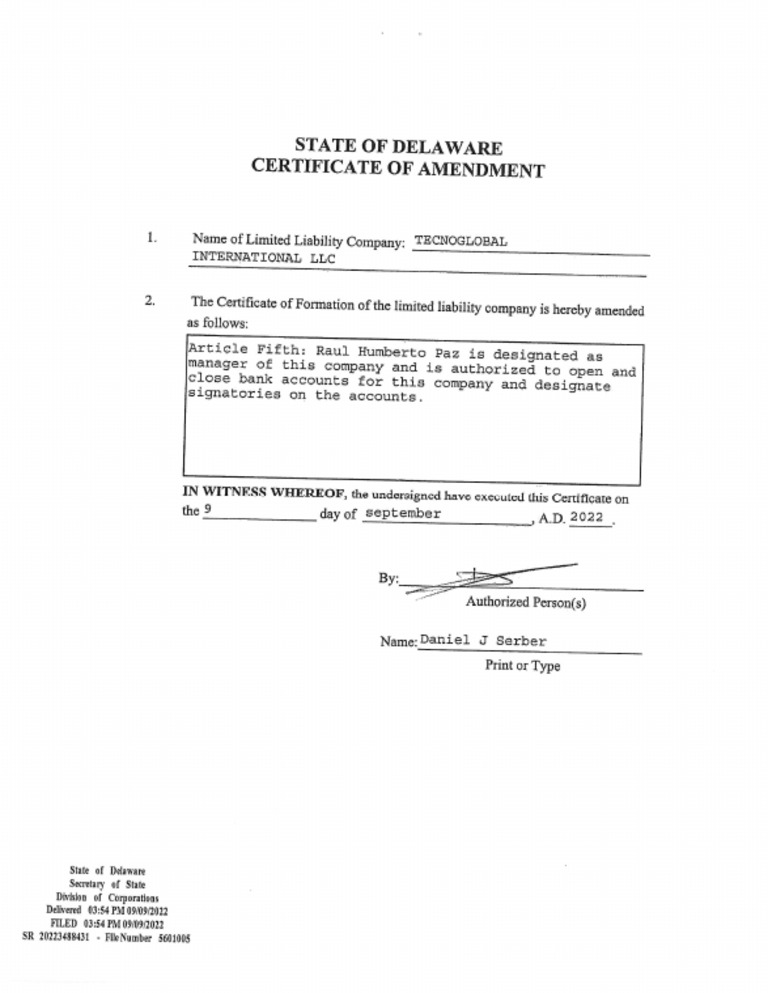 Amendment - Executed | PDF