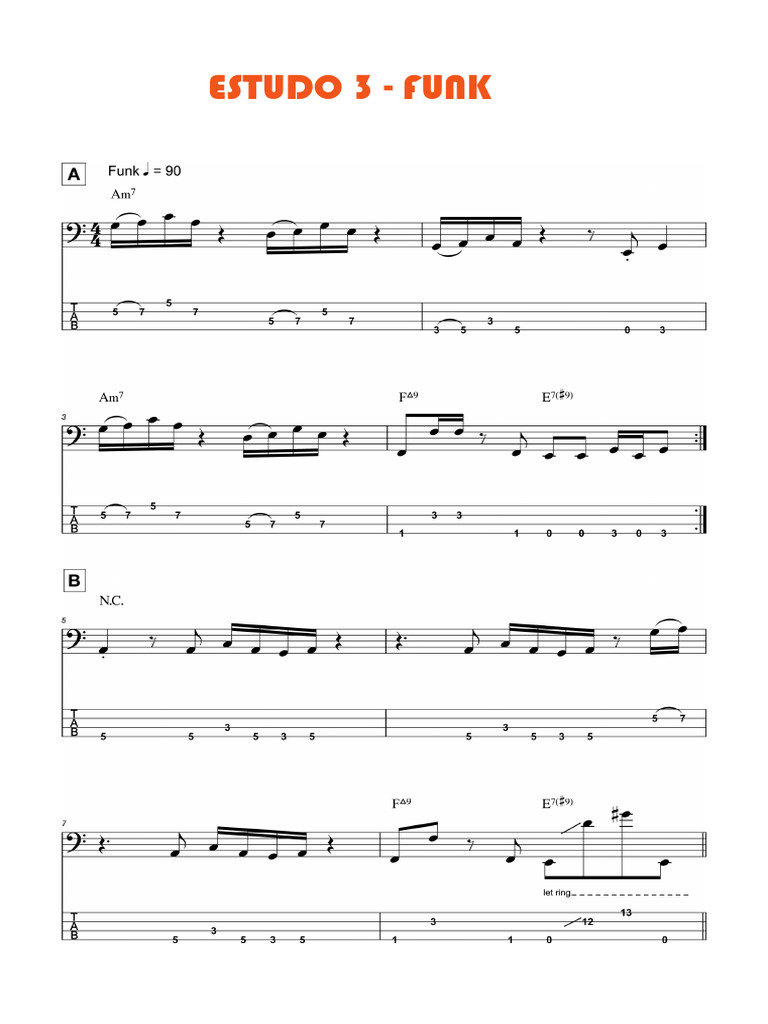 Estudo 3 - Funk | PDF